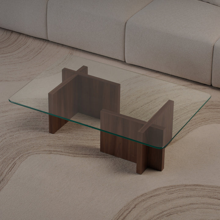 Cross Coffee Table - Wood